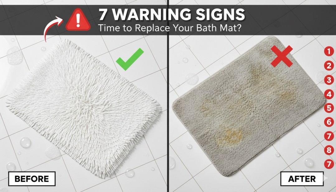When to Replace Your Bath Mat: 7 Warning Signs